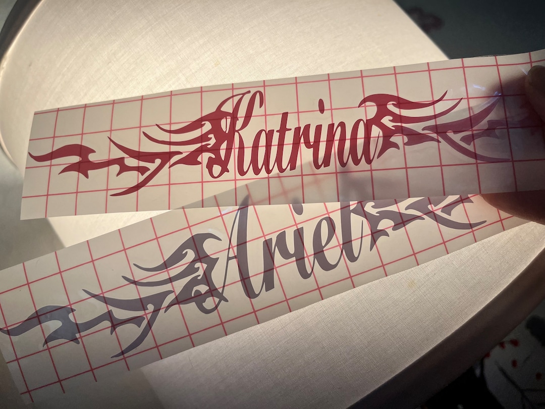 Bumper Sticker / Personalized With Name / Car Tramp Stamp / Y2K / Heart ...