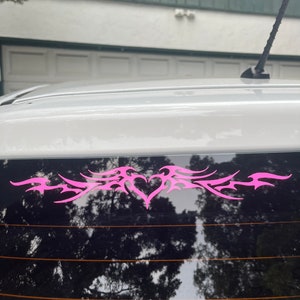 Bumper Sticker / Car Tramp Stamp / Y2K / Heart / Wings / Gothic / Vinyl ...