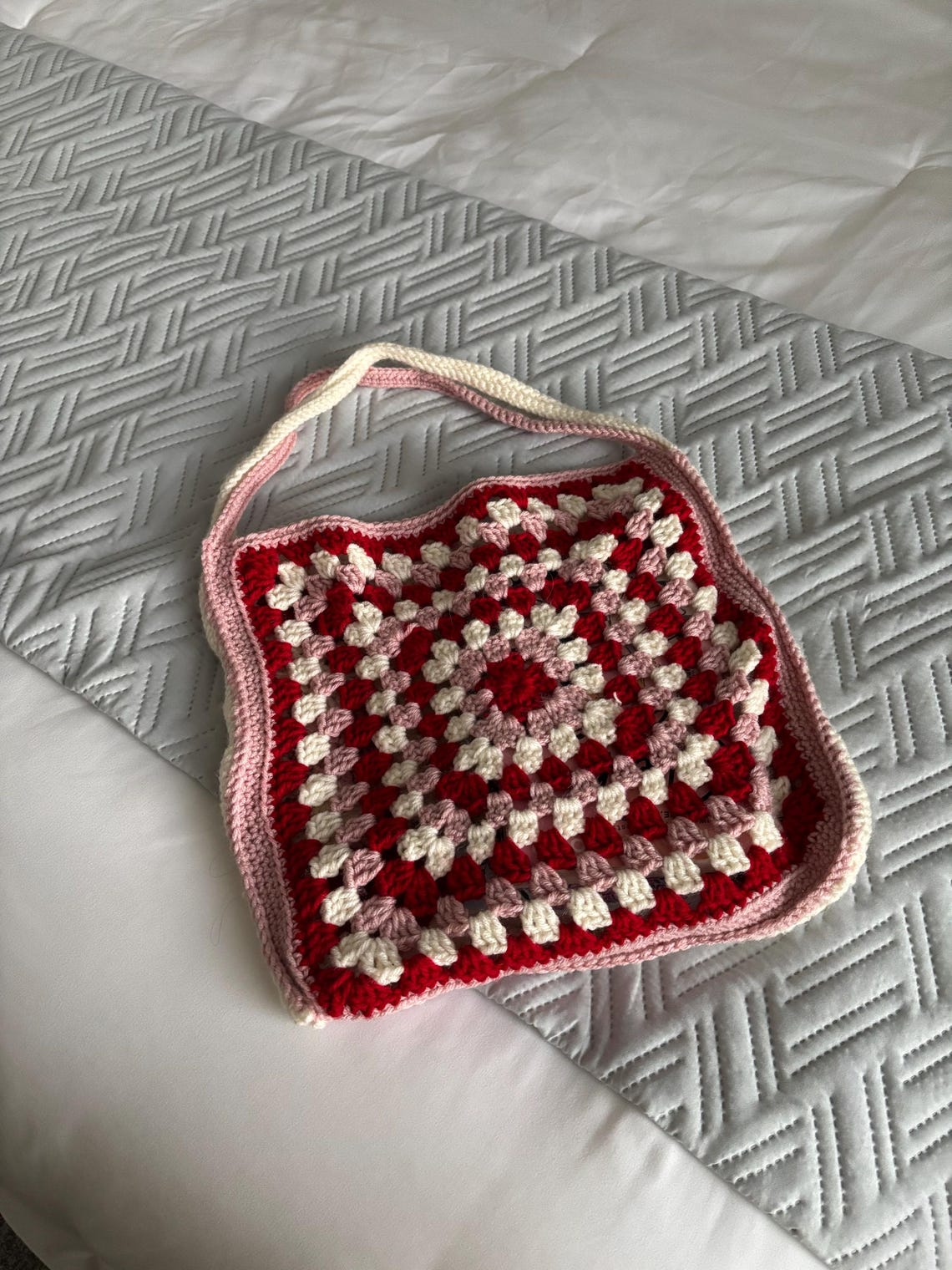 Heart Granny Square Pattern + Tri-color Granny Square Pattern - Etsy