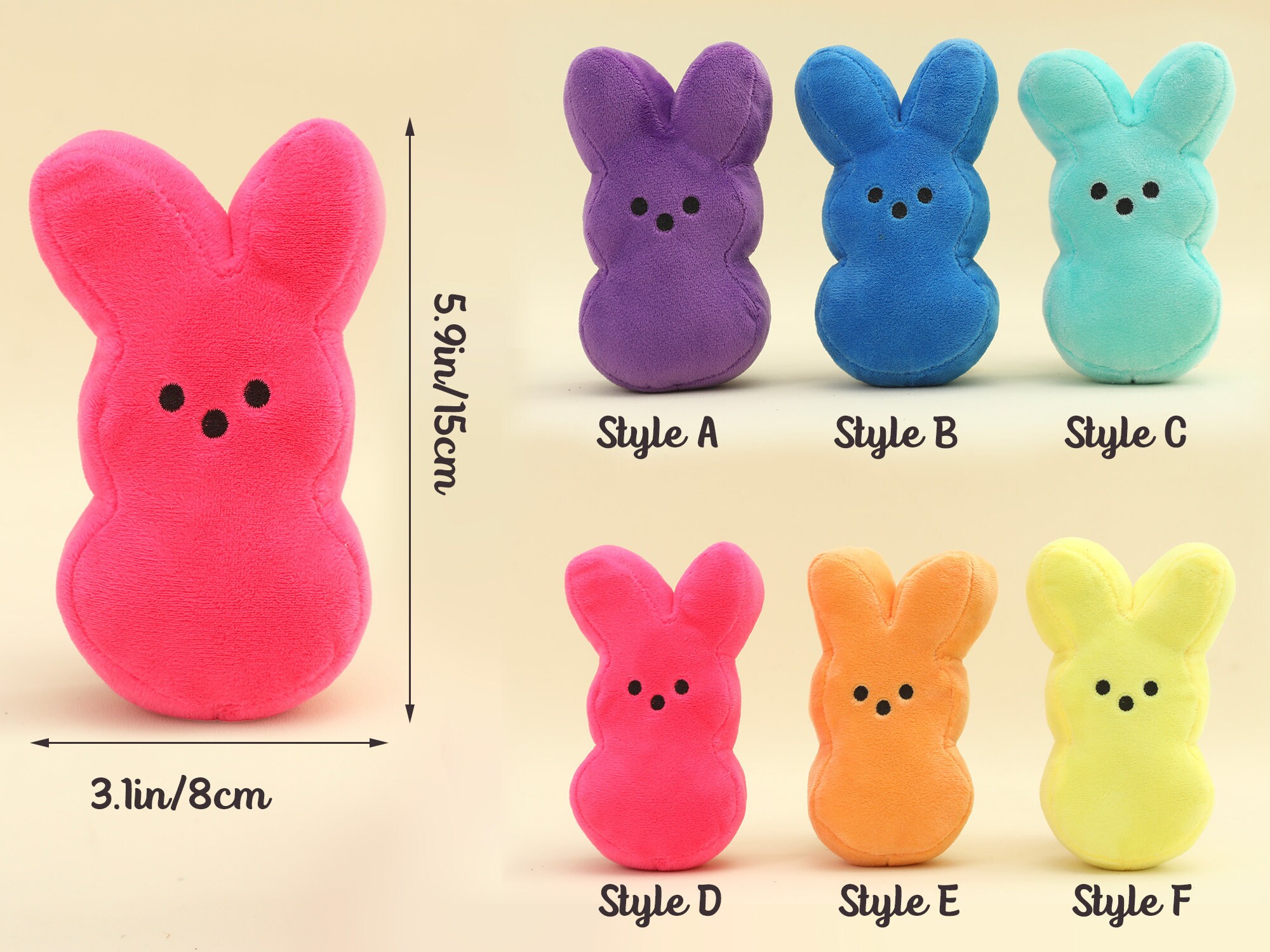 Personalized Peeps Bunny Plush, Easter Peeps Bunny Plush, Custom Peeps ...