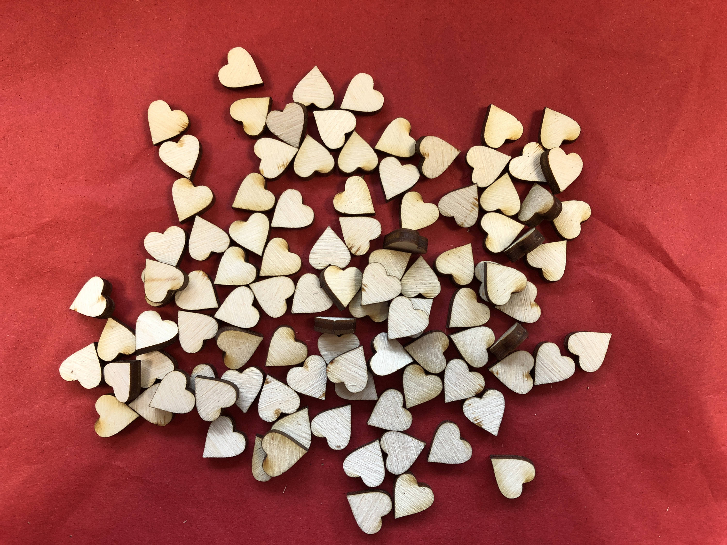 1cm Mini Hearts Wedding Table Scatter Wooden Heart Wedding - Etsy UK