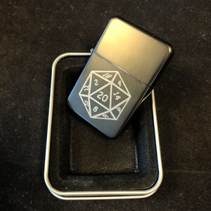 D20, Dungeons and Dragons Laser Engraved Lighter - Etsy