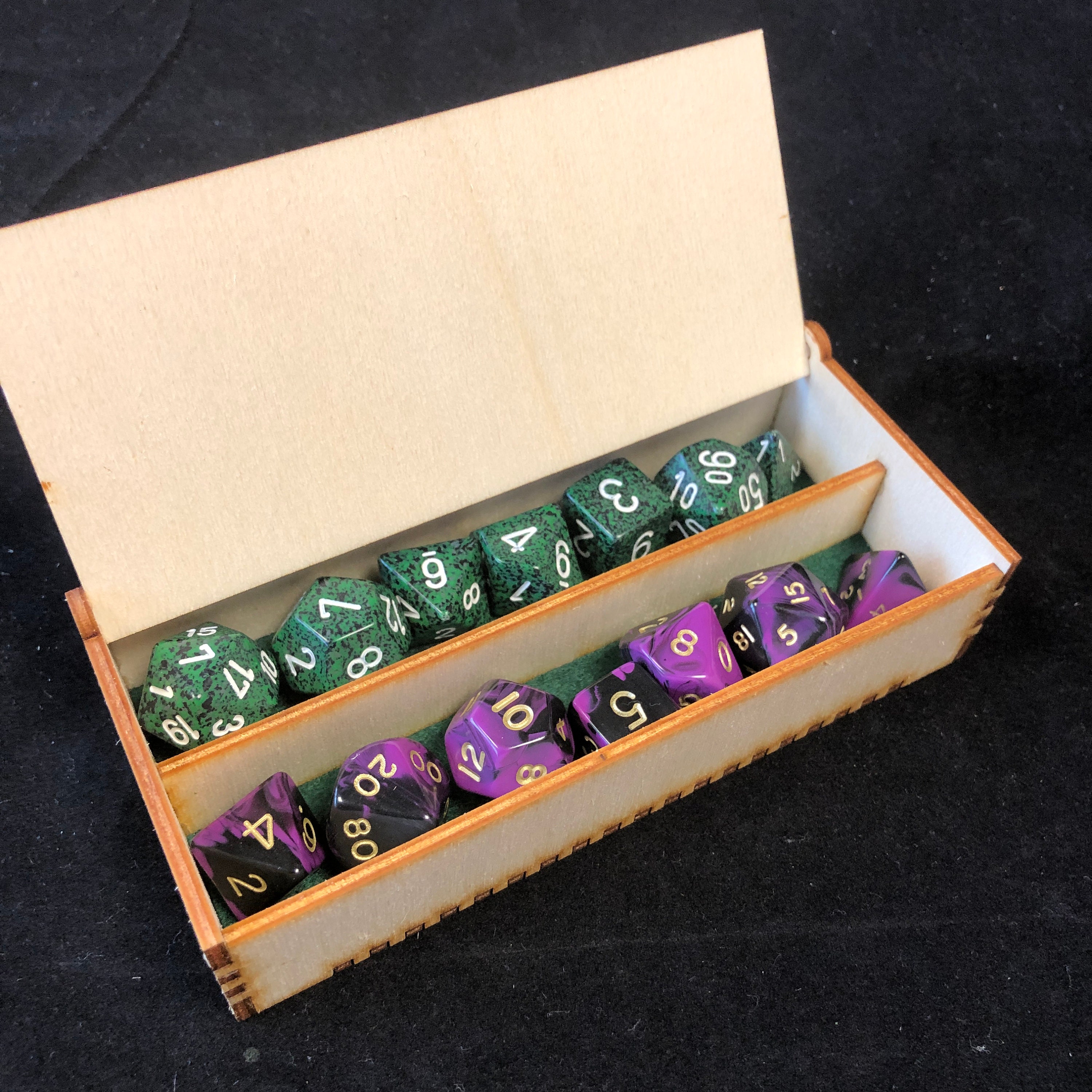 Rbcbasics D&D Double Line Dice Box - Etsy