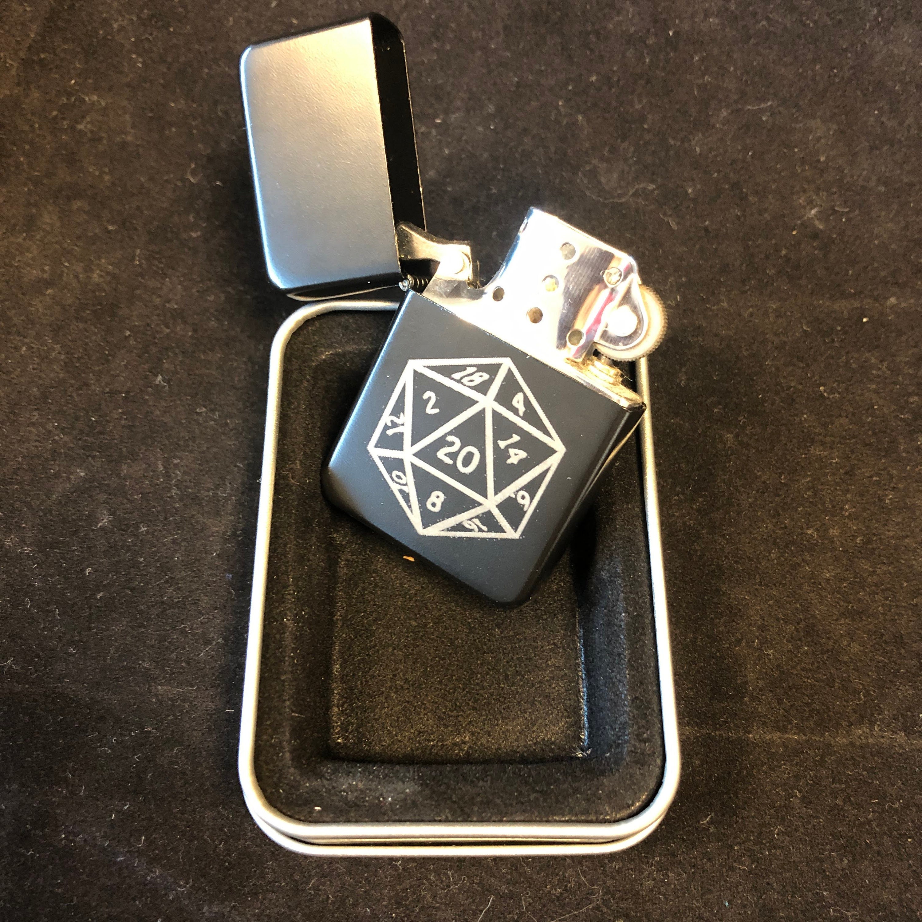 D20, Dungeons and Dragons Laser Engraved Lighter - Etsy