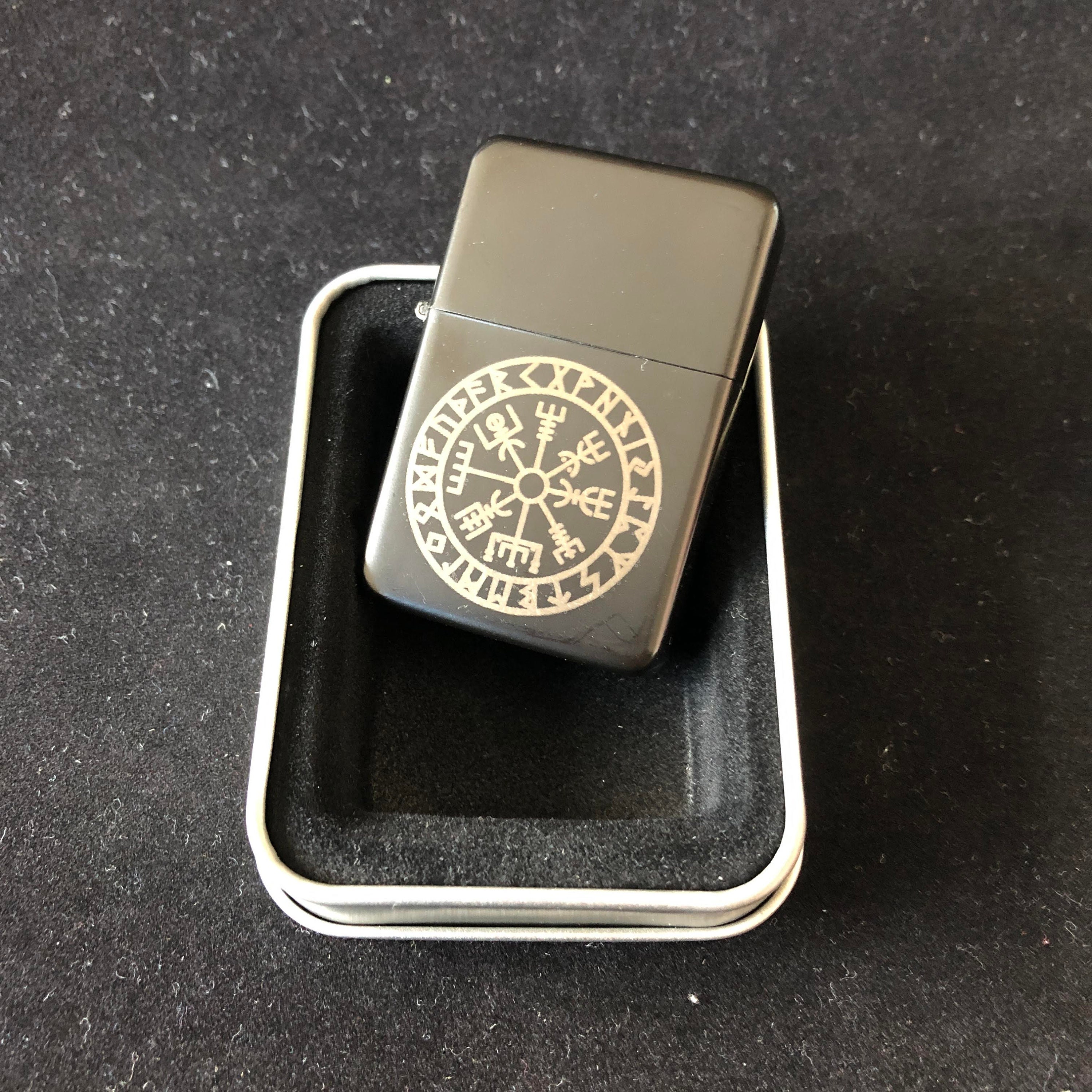 Vegvisir the Viking Compass Laser Engraved Lighter | Etsy