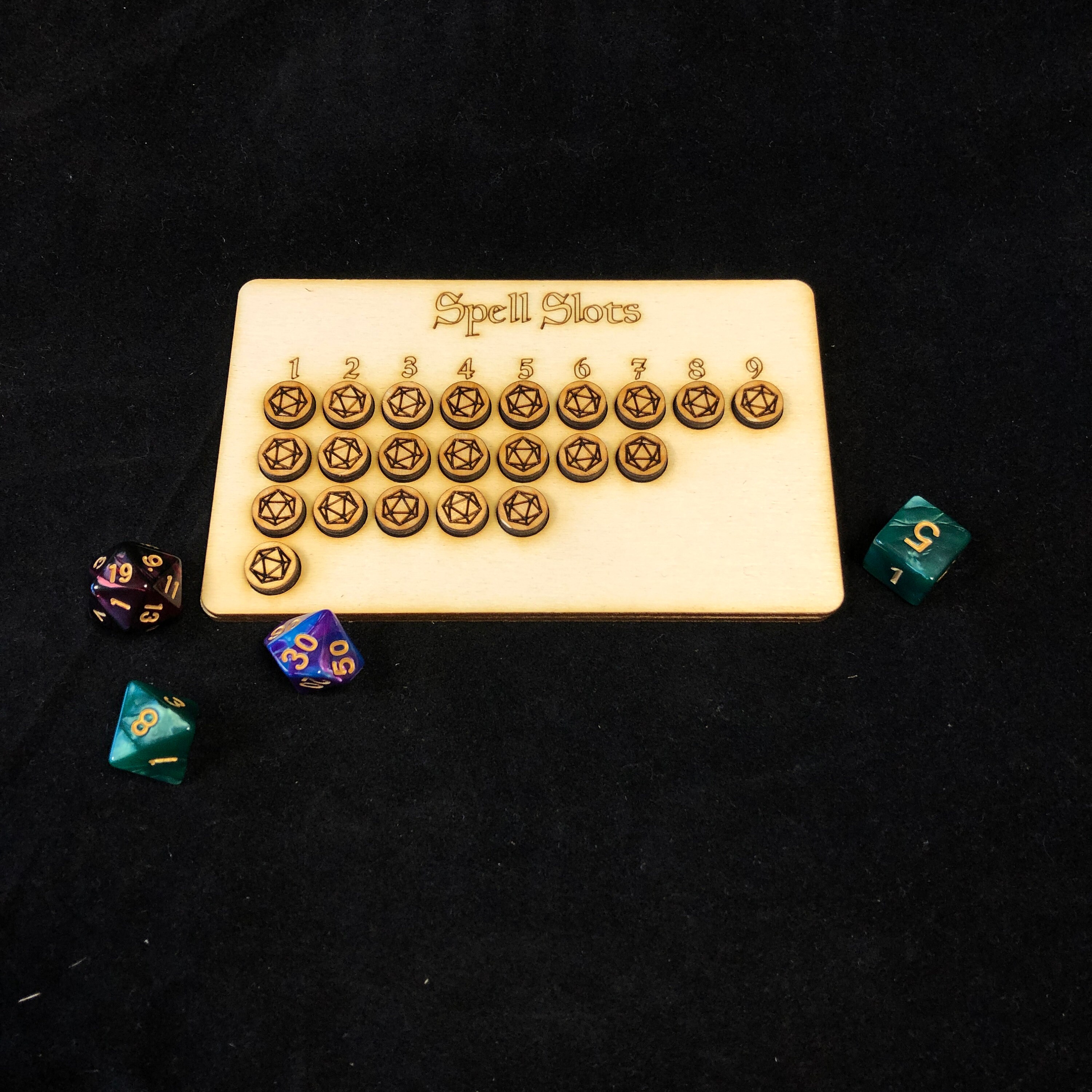 Rbcbasics D&D Spell Tracker, Laser Cut Dungeons and Dragons Spell ...