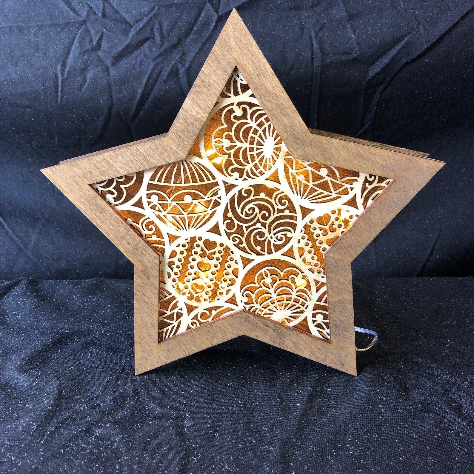 Battery Powered Light up Star Christmas Decoration Set 1 - Etsy
