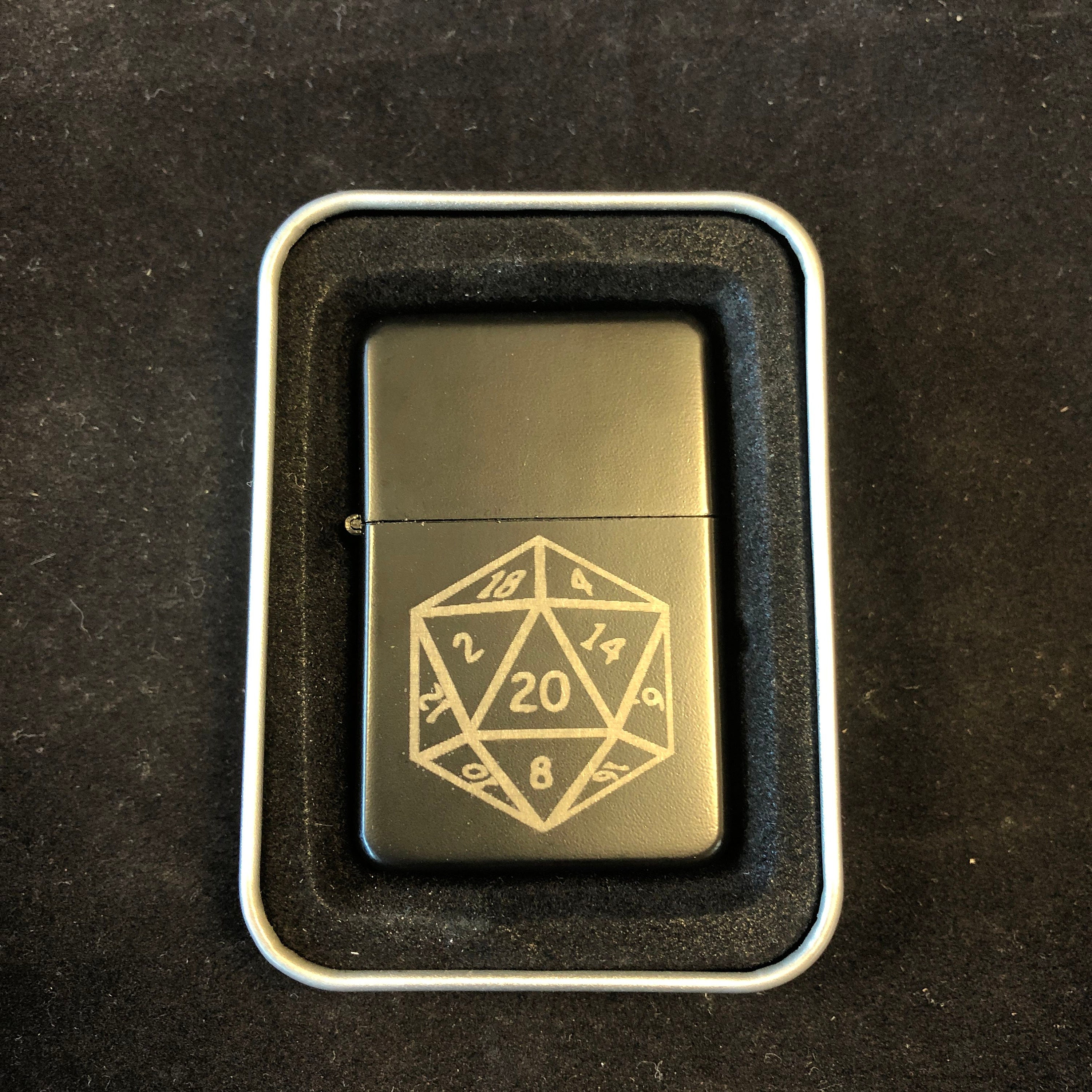 D20, Dungeons and Dragons Laser Engraved Lighter - Etsy