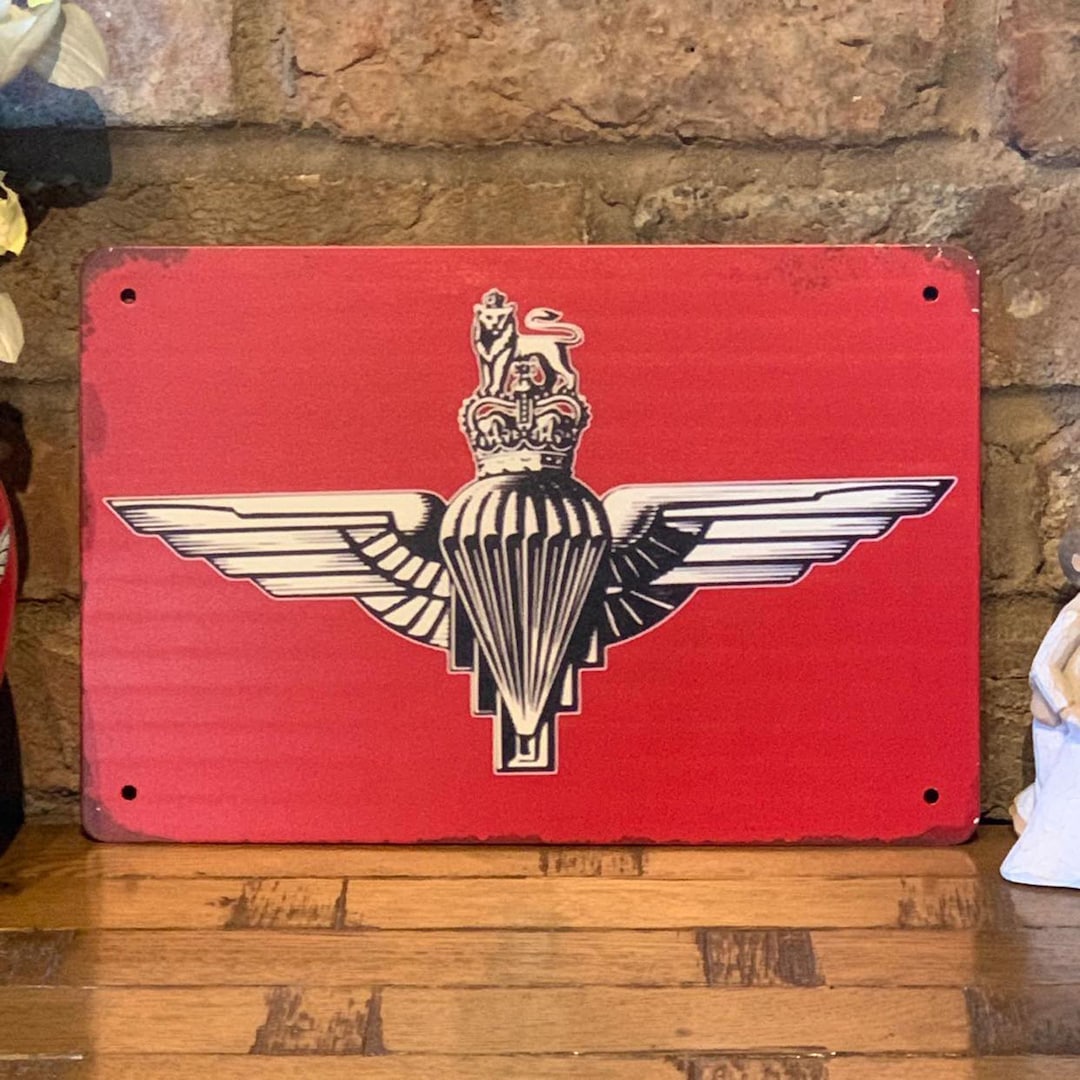 Parachute Airborne Regiment British Army Para's Metal Plaque Sign 30 X ...