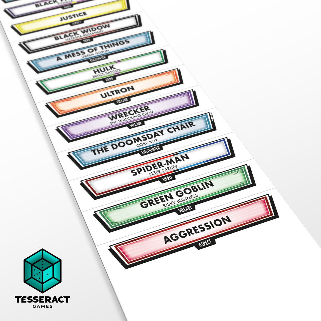 Heroic Apprentice Bundle all Divider Sets Marvel Champions Dividers - Etsy