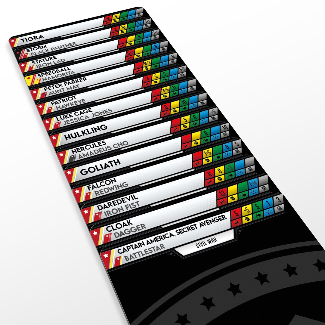 Civil War Expansion - Marvel Legendary Dividers - Etsy