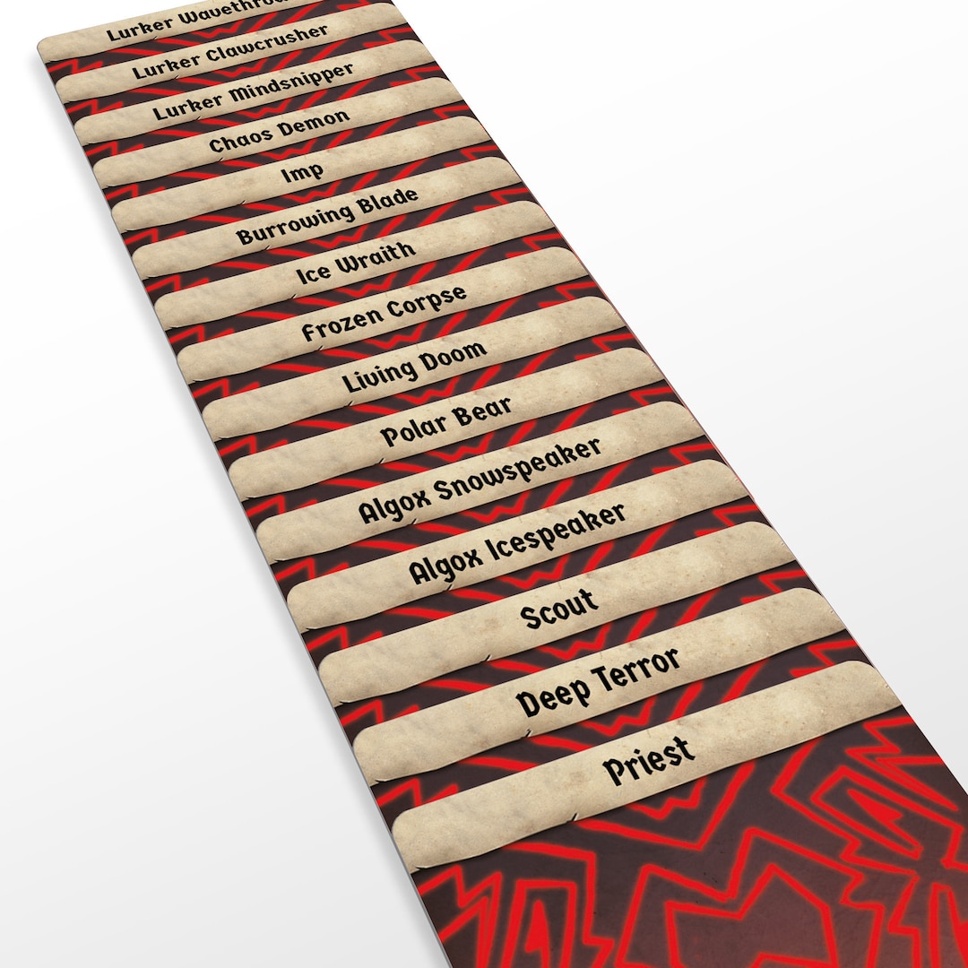 Frosthaven - Monster Cards Divider Set - 43pcs - Etsy