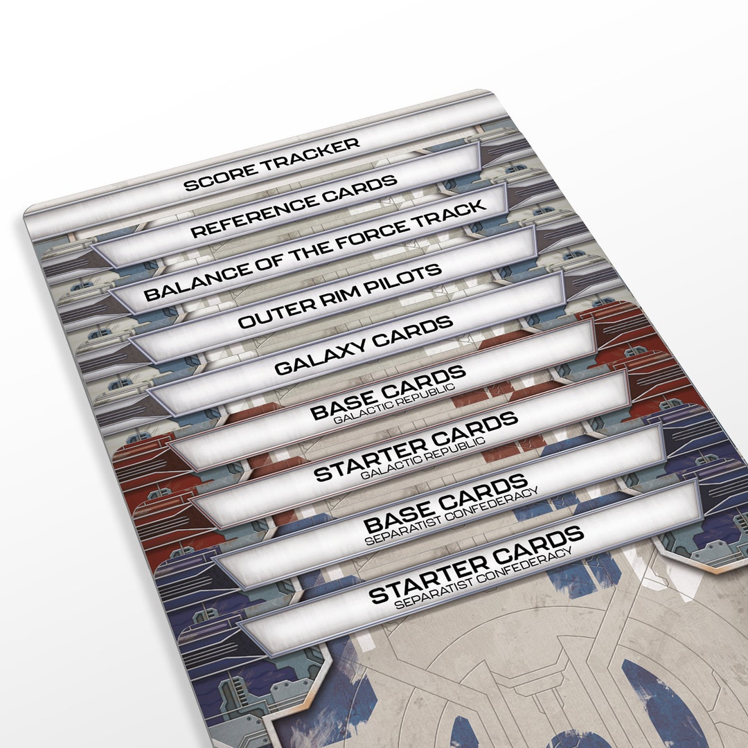 Clone Wars Set - Star Wars Deckbuilding Game Dividers - Etsy