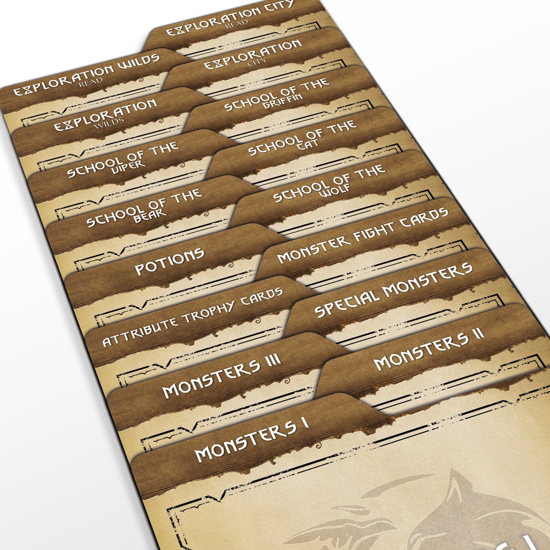 The Witcher Old World Dividers - 46pcs - Etsy