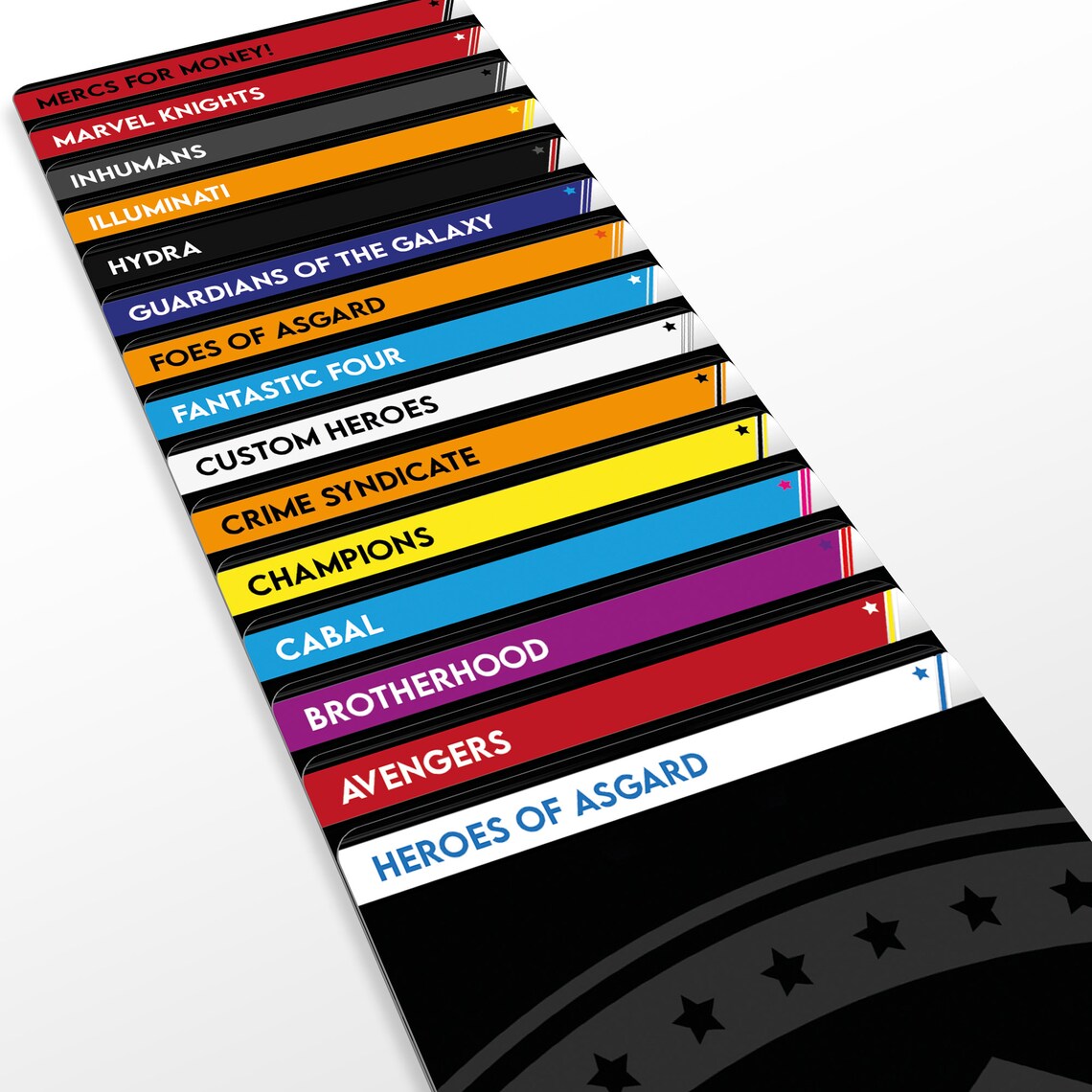 Team Badges Dividers - Marvel Legendary Dividers - Etsy