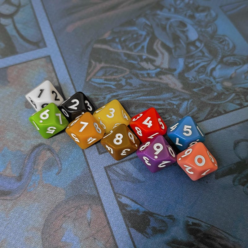 Dice Coloured - Etsy UK