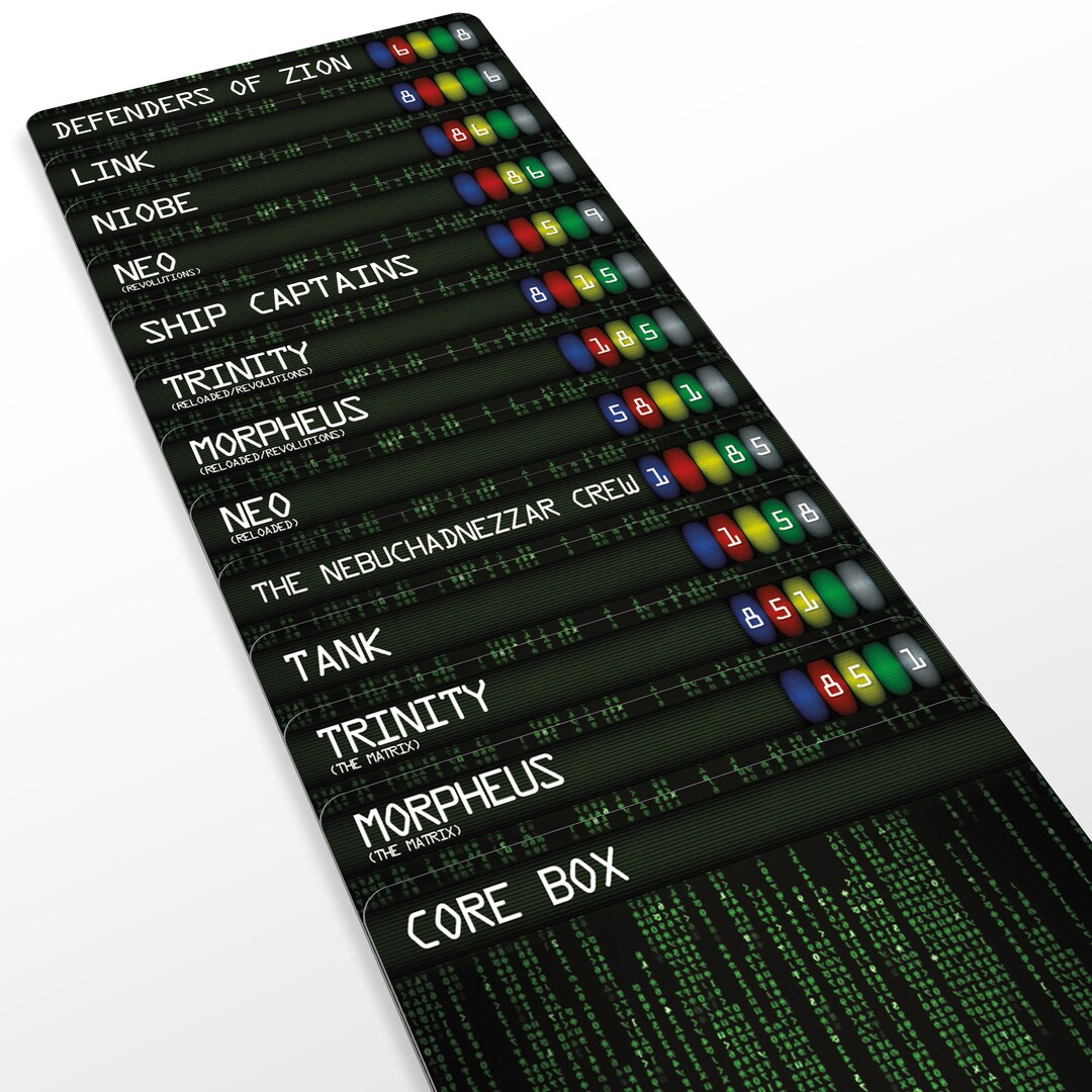The Matrix Core Box - Legendary Encounters the Matrix Dividers - Etsy