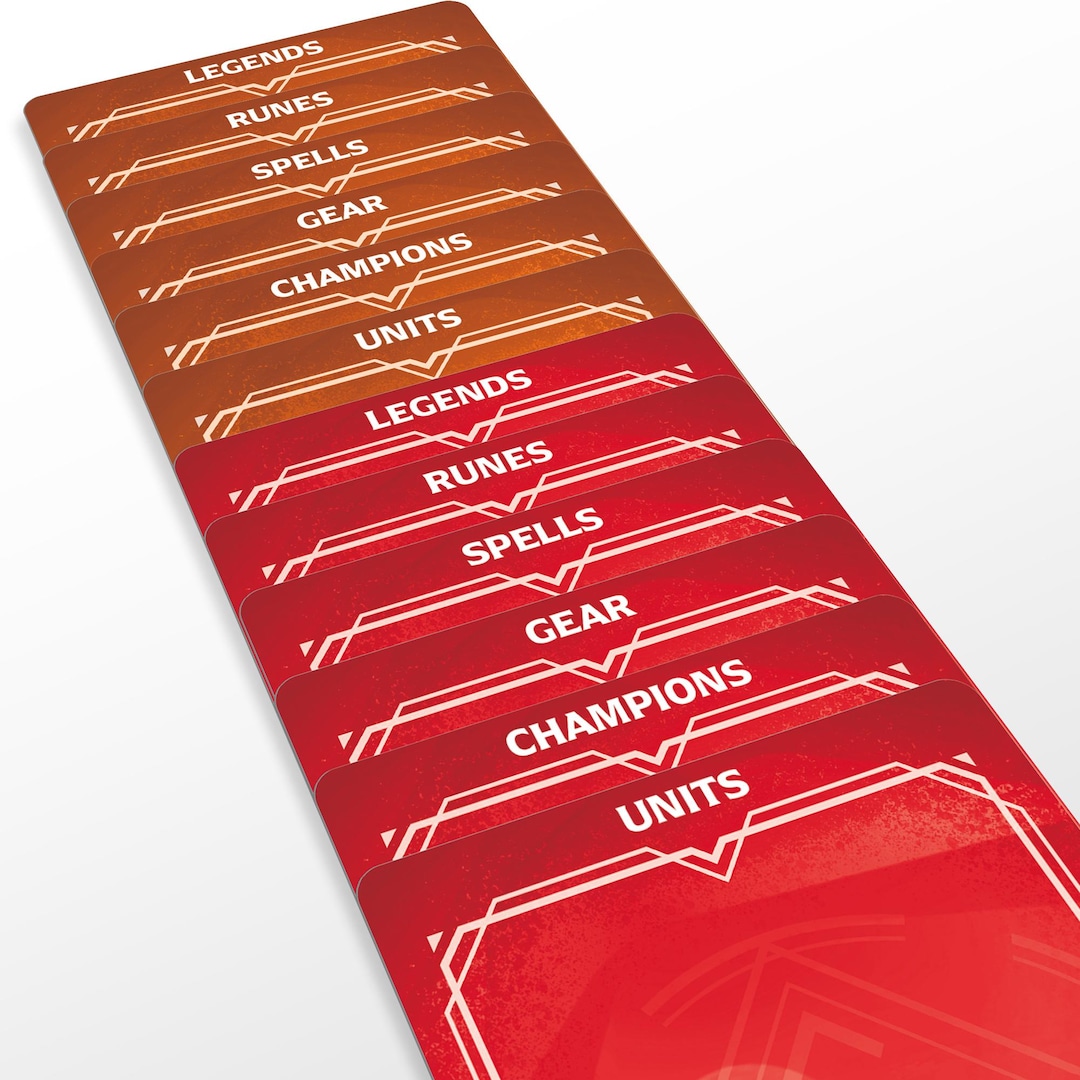 Domain Divider Set - Riftbound TCG Card Game Dividers / Separators - Etsy