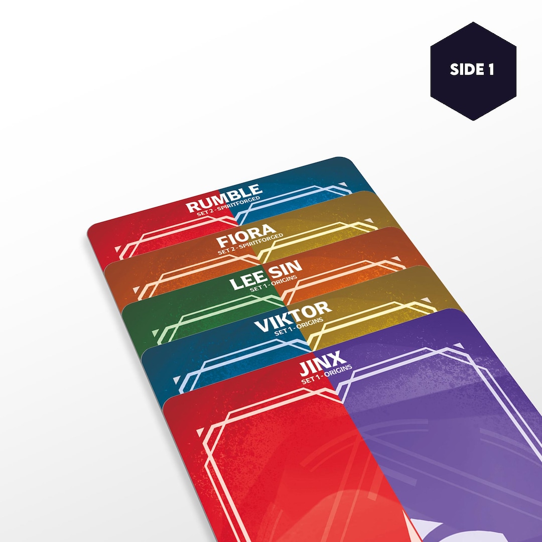 Champion Deck Divider Set - Riftbound TCG Card Game Dividers ...