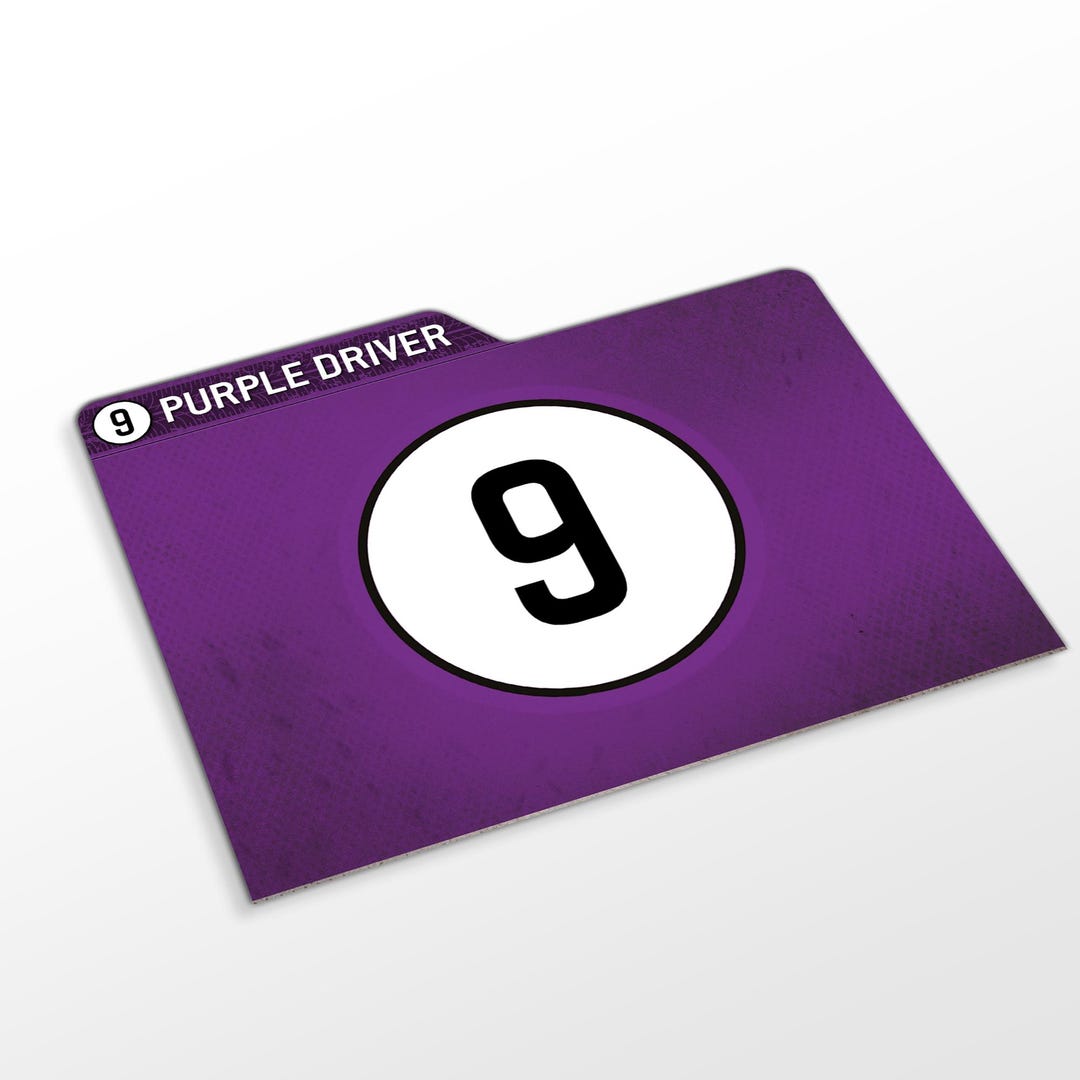 Purple Driver Divider - HEAT: Pedal to the Metal Dividers - 1pcs - Etsy