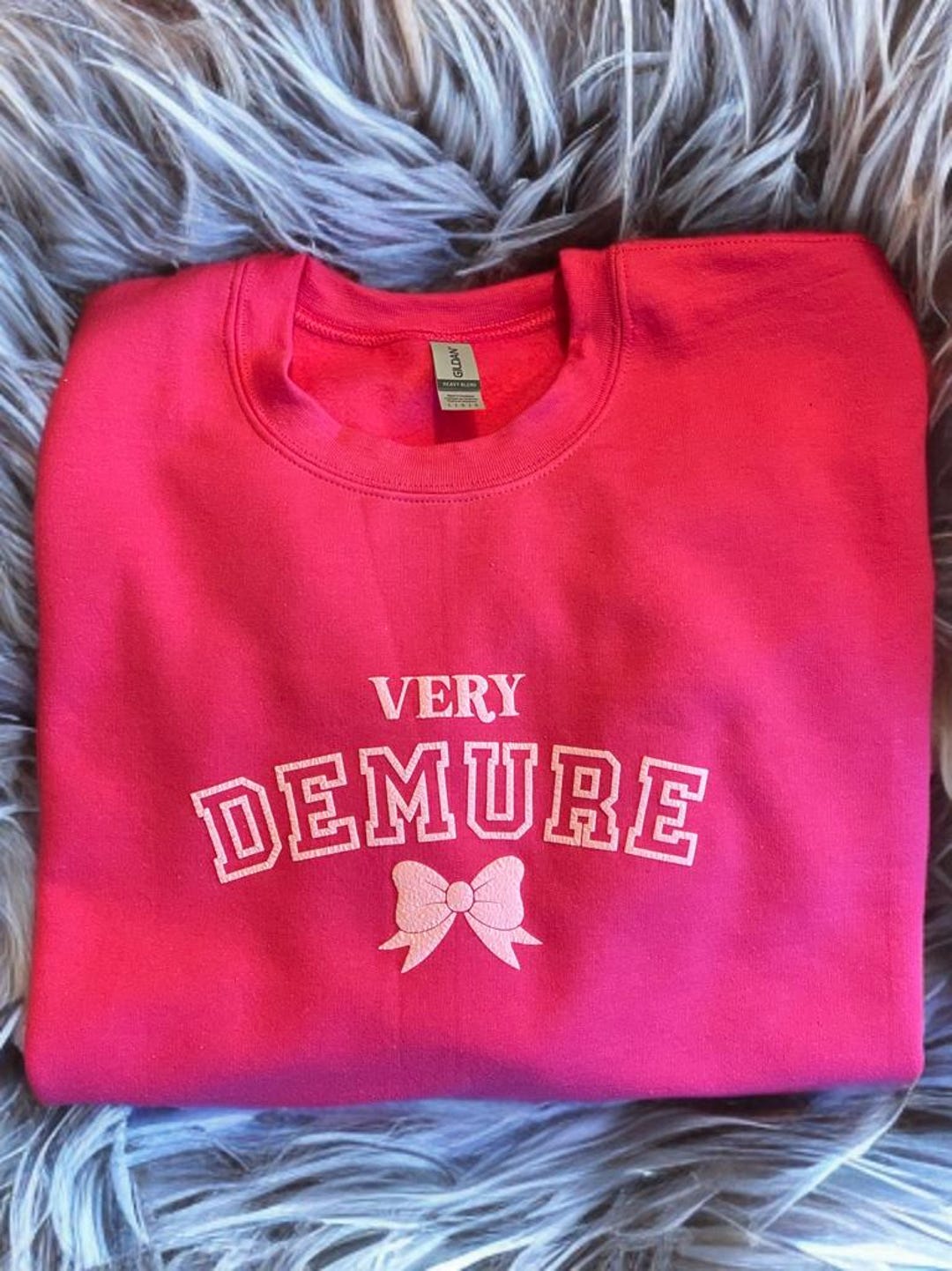 Very Demure Pink Sweatshirt - Etsy