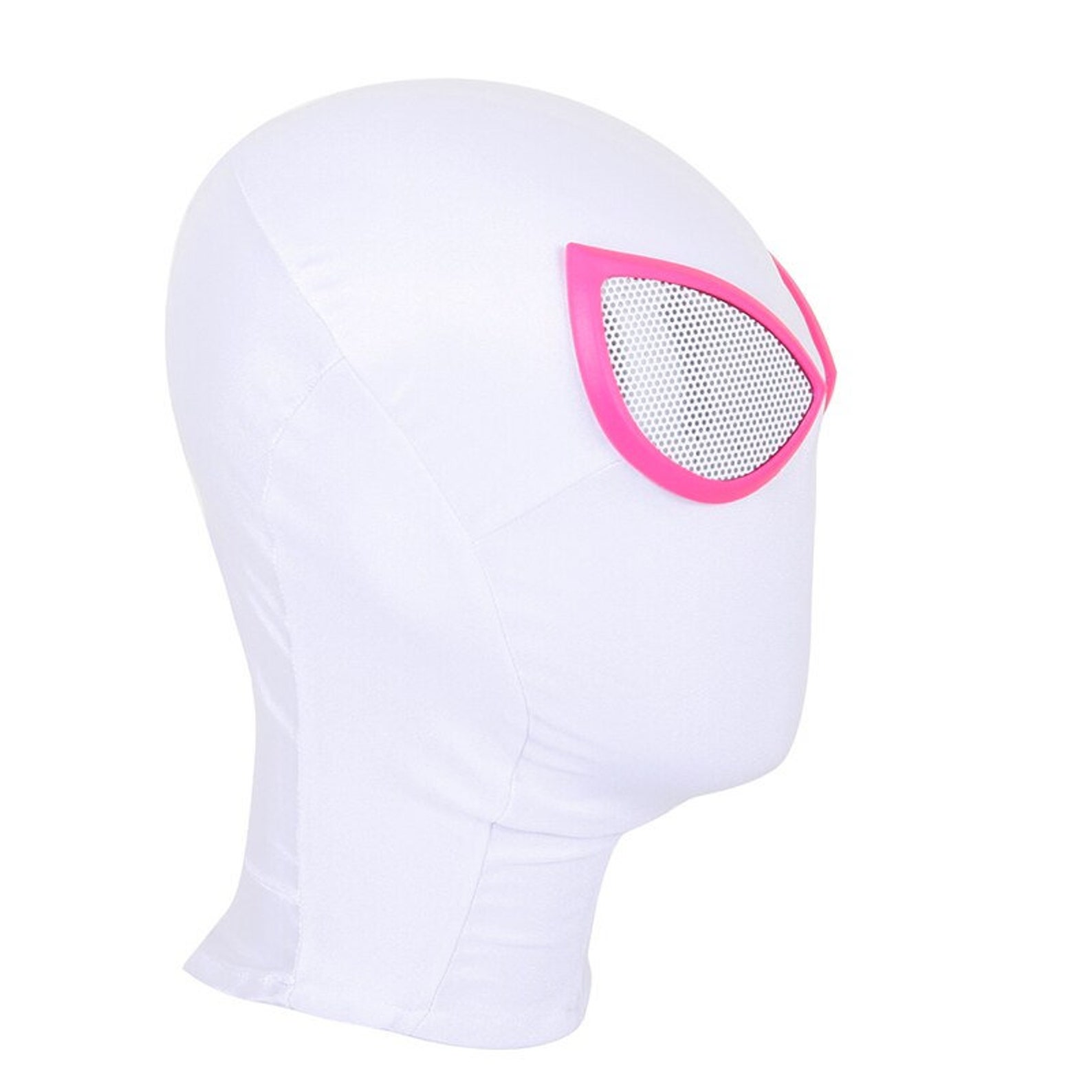 Spider Gwen Stacy Lycra Zentai Spider Hooded Cosplay Mask Lens Etsy