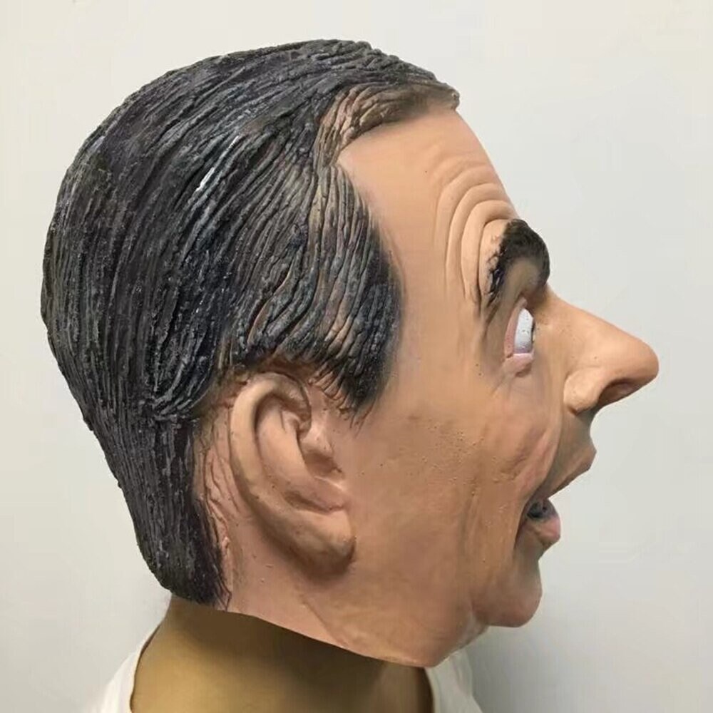 Cosmask Halloween Realistic Mr Bean Latex Mask Full Head Human | Etsy