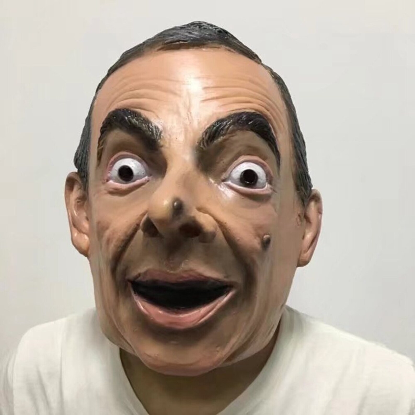 Cosmask Halloween Realistic Mr Bean Latex Mask Full Head Human | Etsy