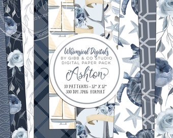 Navy Blue Turtle Art - Etsy