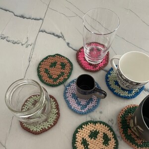 SMILEY COASTER PATTERN pdf Only Crochet Pattern - Etsy