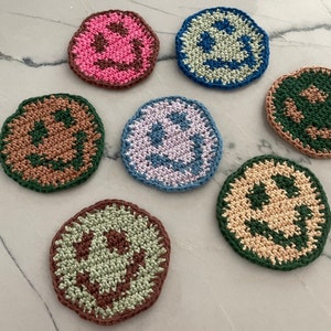 SMILEY COASTER PATTERN pdf Only Crochet Pattern - Etsy