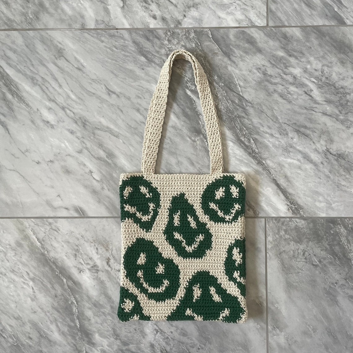 SMILEY BAG - Hand-crocheted Bag - Etsy