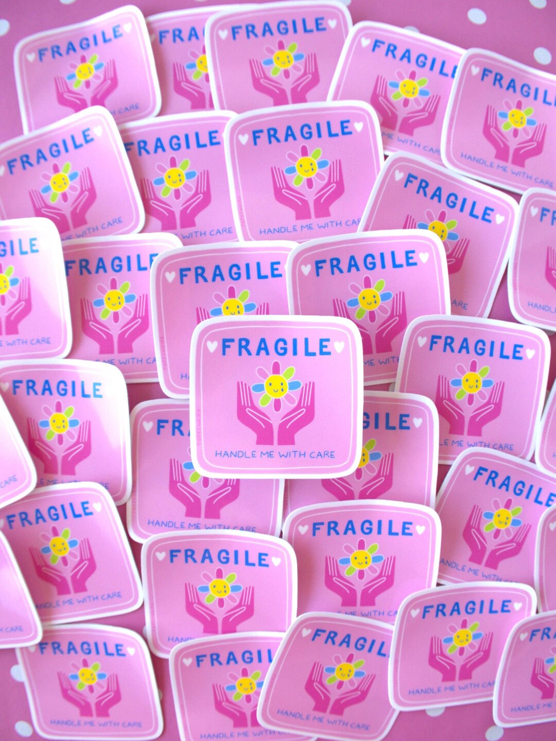 Fragile, Handle With Care Sticker for Scrapbooking, Journaling, Laptop ...