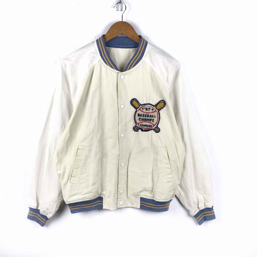 RARE Vintage 60s Harvard Baseball Letterman Harvard Baseball Champ ...