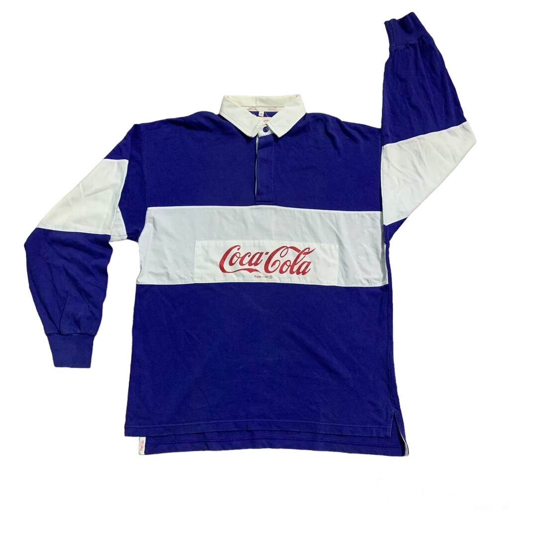 Vintage Coca Cola Rugby Shirt Large Size - Etsy