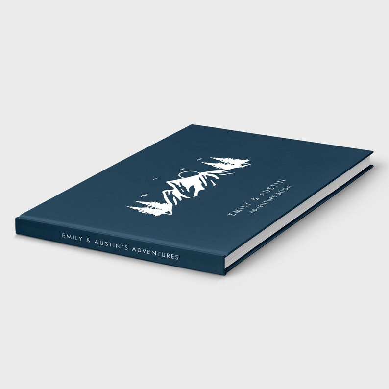 Personalized Adventure Book Hardcover, Mountain Travel Scrapbook ...