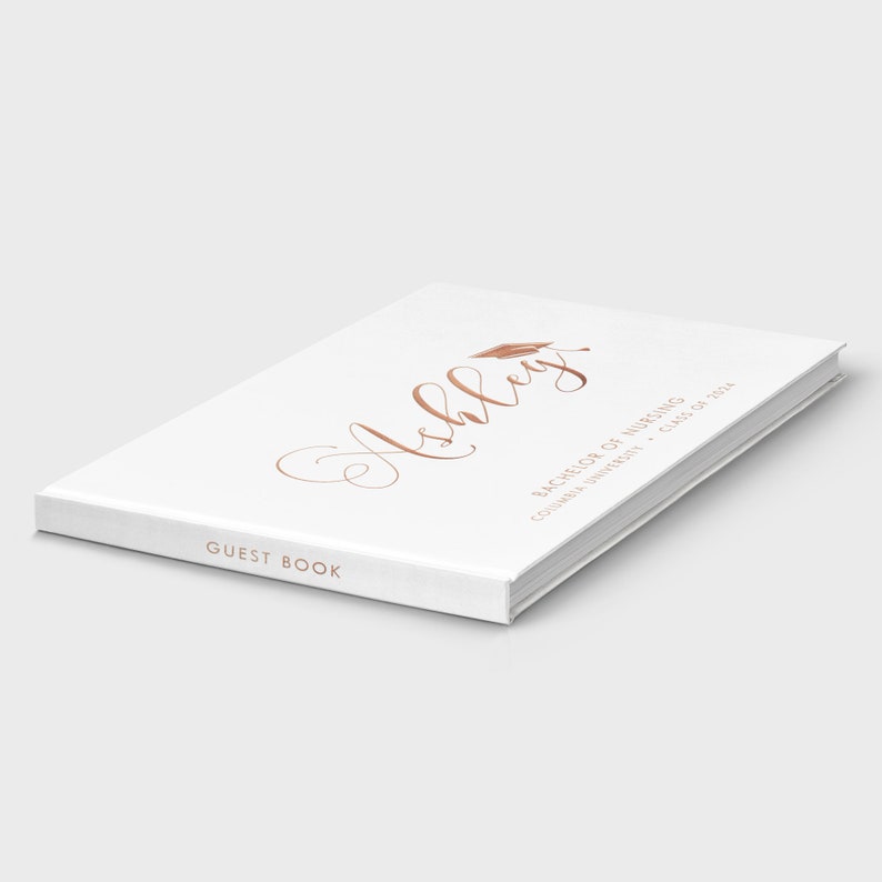 Graduation Guest Book Personalised | College Graduation Party | 50 ...