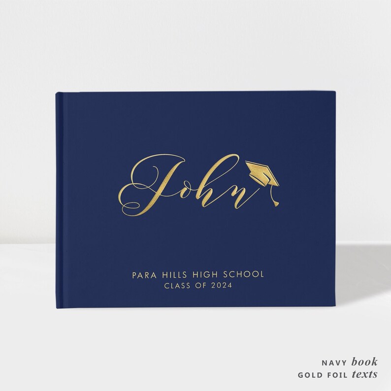 Graduation Guest Book Personalised College Graduation Party - Etsy