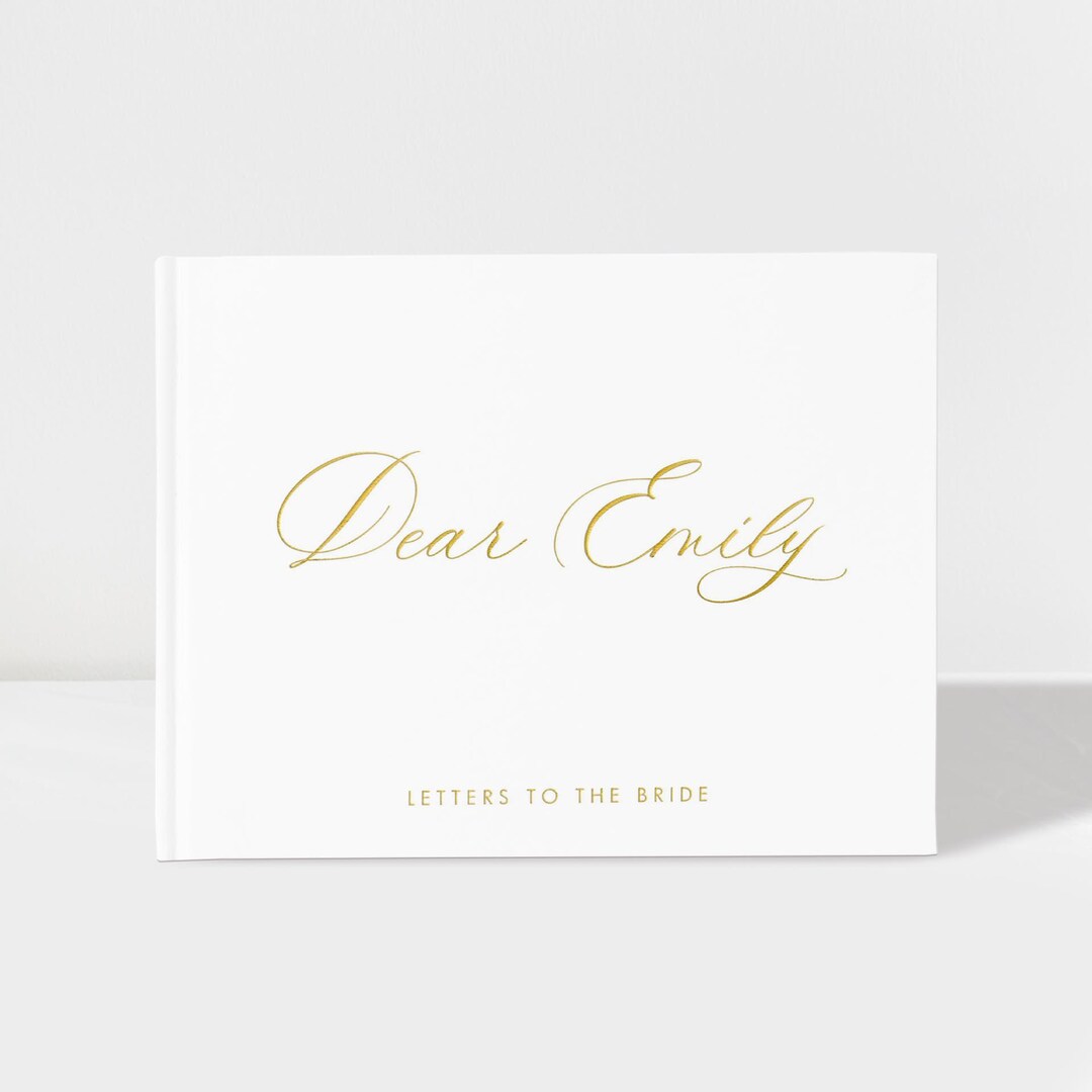 Personalized Dear Bride Book, Letters to the Bride Message Album ...