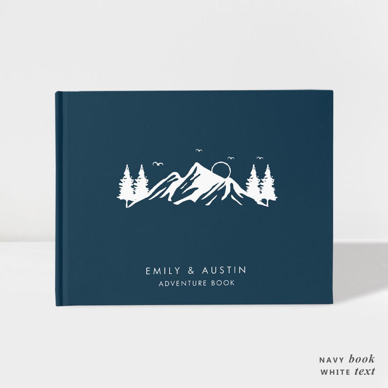 Personalized Adventure Book Hardcover, Mountain Travel Scrapbook ...
