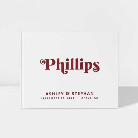 Wedding Guest Book Red Wedding Guest Book Photo Guest Book | Etsy