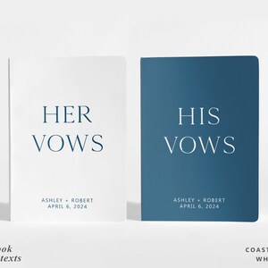 Wedding Guest Book | Coastal Blue and White | 50 Sheets of Paper ...