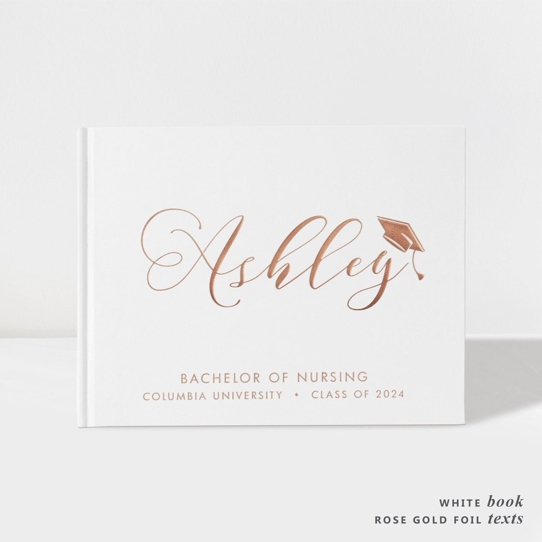 Graduation Guest Book Personalised | College Graduation Party | 50 ...