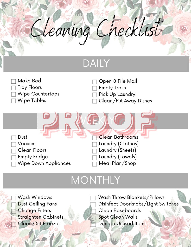 Custom Checklist - Etsy