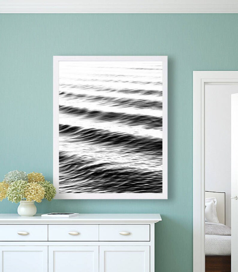 Beach Waves Printable Wall Art,ocean Water Poster,coastal Digital ...