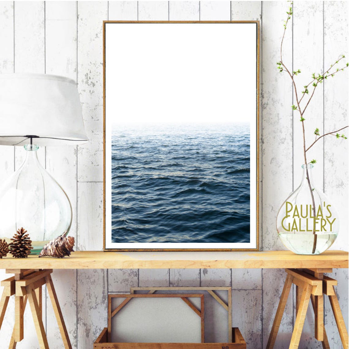 Ocean Water Print Wall Art Large Coastal Photography Beach | Etsy