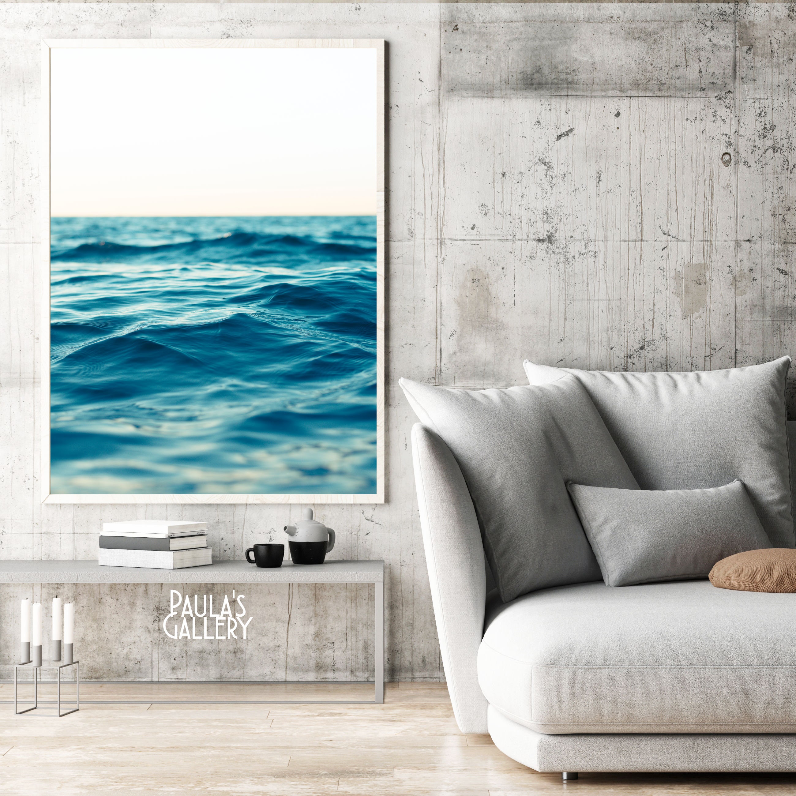 Ocean Print, Ocean Wall Art, Waves Print, Blue Water Digital Download ...