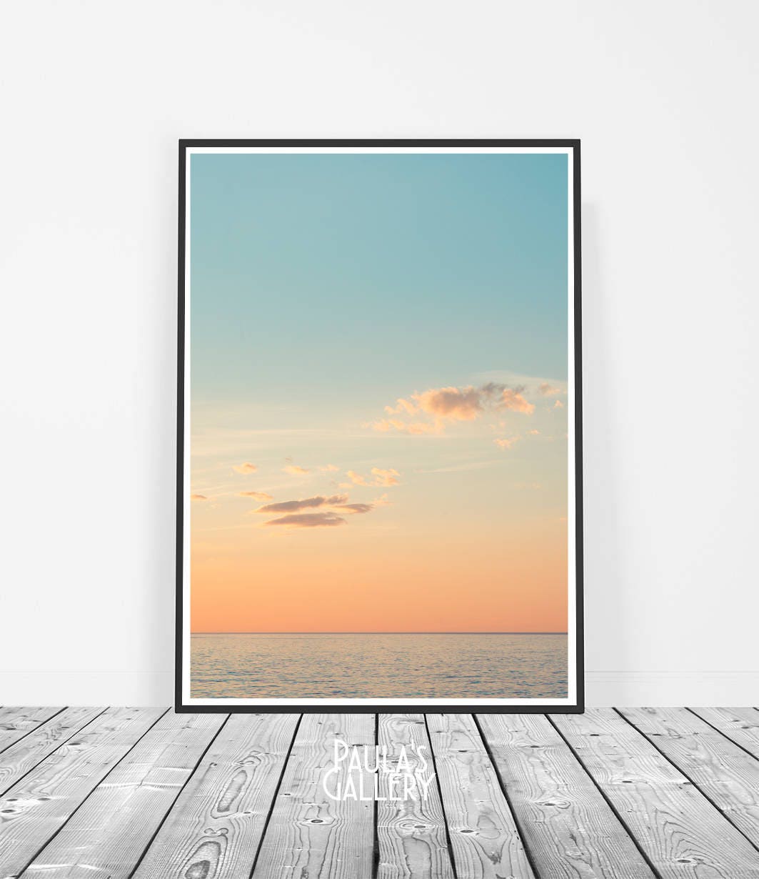 Sunset Photo Sunset Print Sunset Photgraphy Ocean Wall Art - Etsy