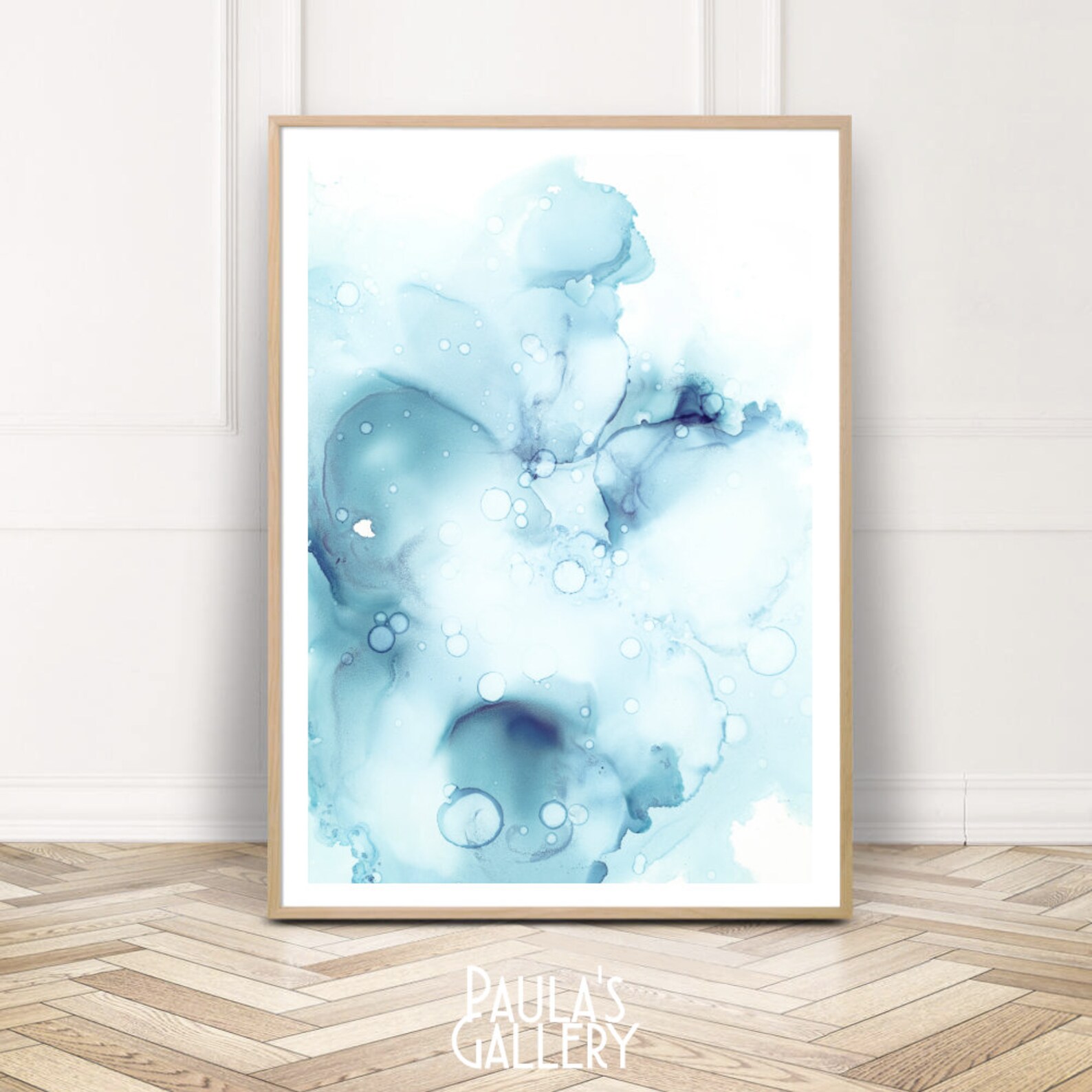 Alcohol Ink Abstract Art Alcohol Ink Print Blue Digital - Etsy