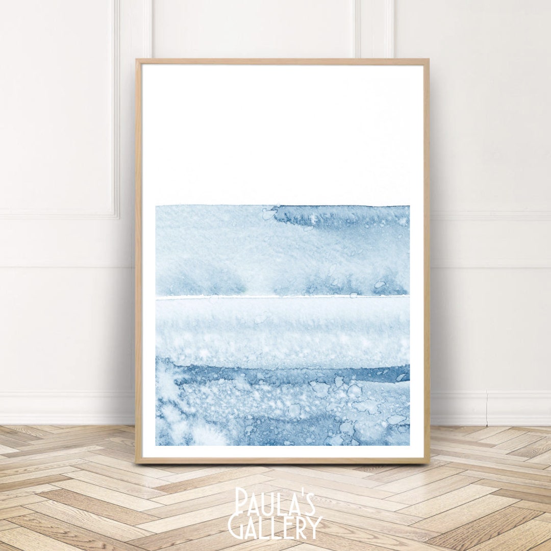 Blue Watercolor, Watercolor Print, Watercolor Wall Art, Watercolor ...